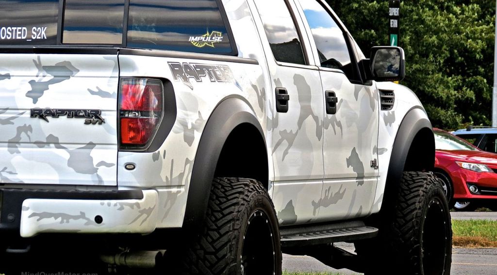 Camo Ford SVT Raptor at First Class Fitment | Mind Over Motor